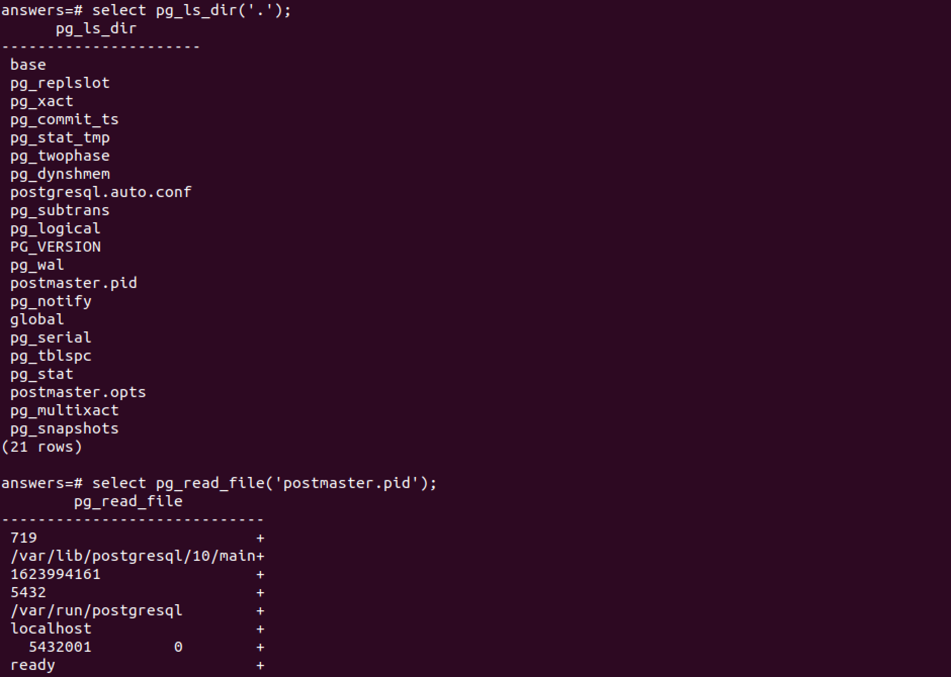 PostgreSQL注入基本操作 | Technical Memorandum
